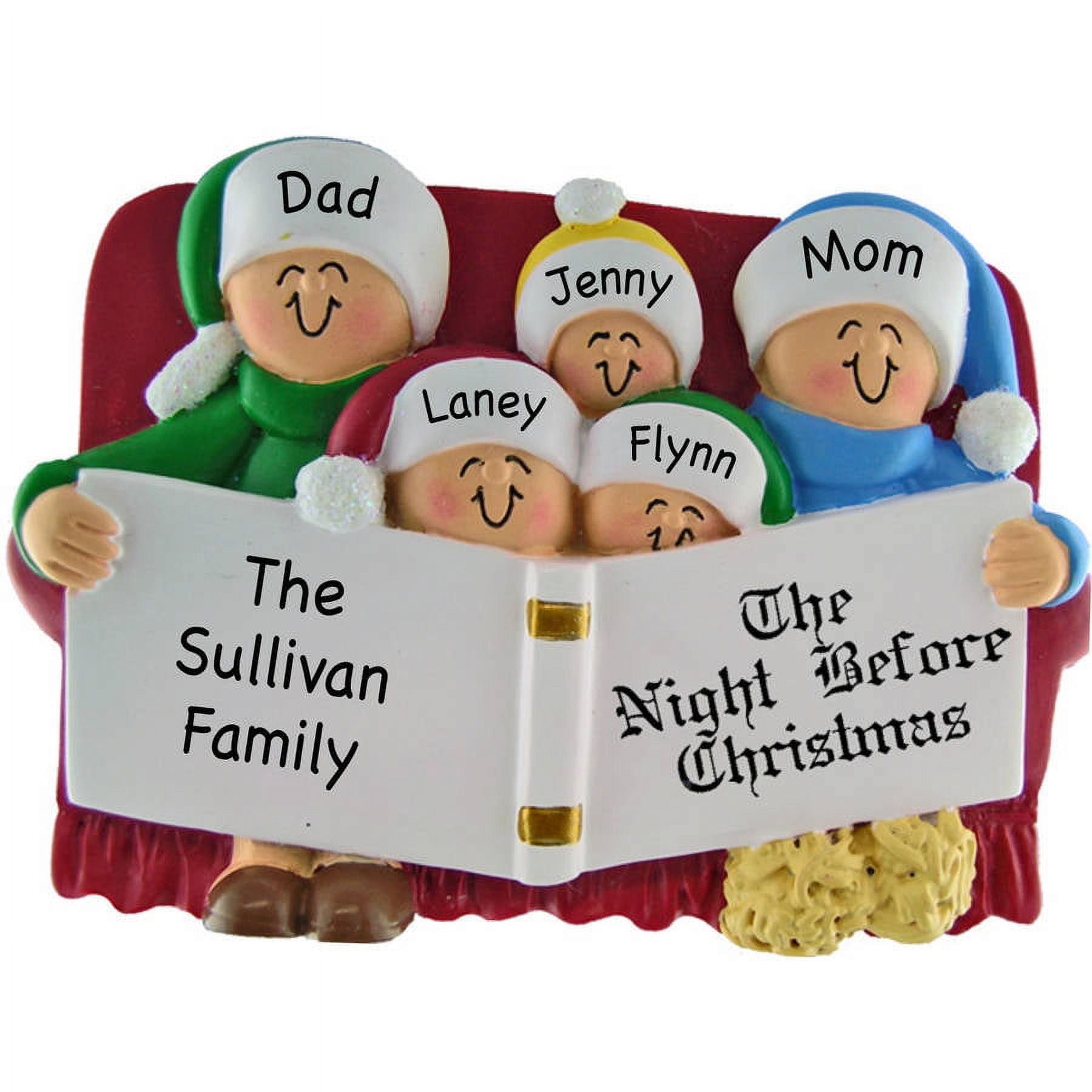 Personalized Christmas Ornament - Couch Family of 4 - Walmart.com