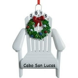 Personalized Christmas Ornament - Holiday Beach Chair - Walmart.com