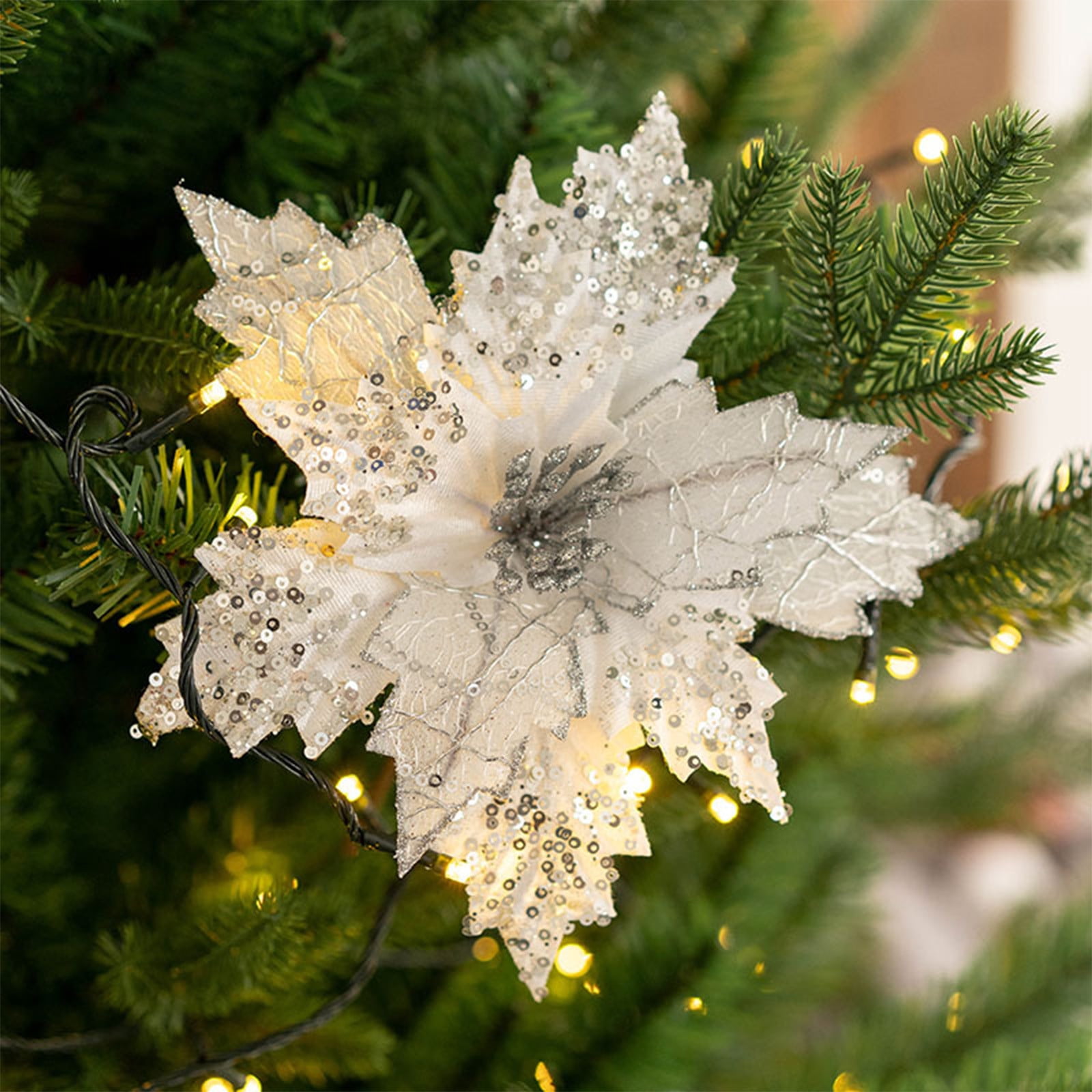 Personalized Christmas Ornaments Christmas Sequined Magnolia with A ...