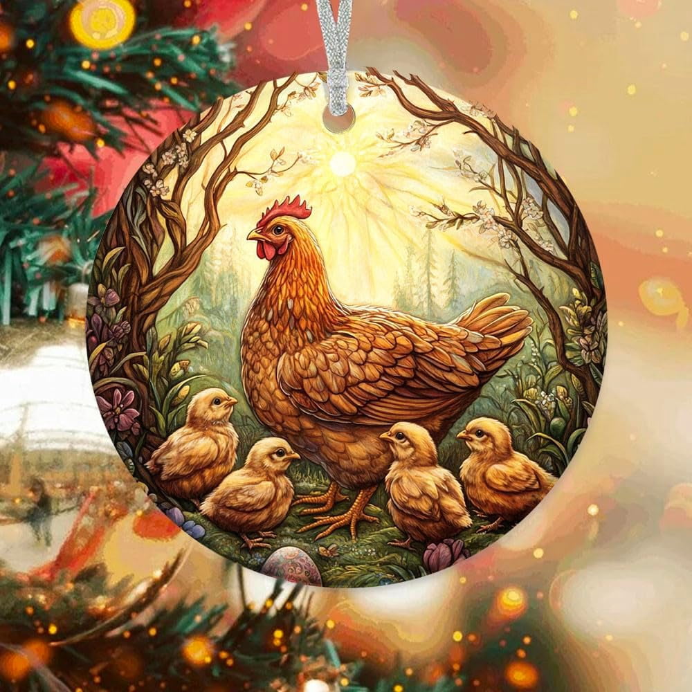 Personalized Christmas Ornaments Hen and Chicks, Hen and Chicks ...