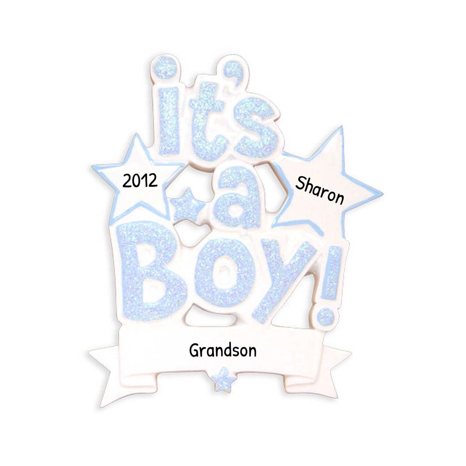 Personalized Christmas Ornaments Its a Boy Gender Reveal 2024 Newborn ...