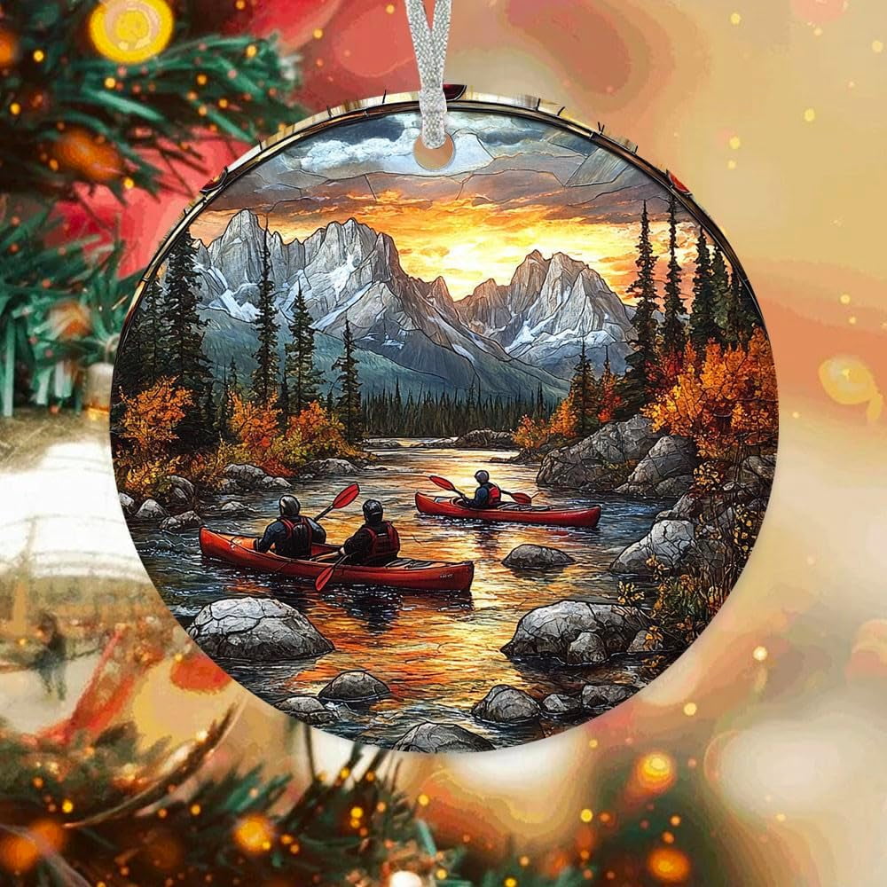 Personalized Christmas Ornaments Lazy River Kayaking, Lazy River ...