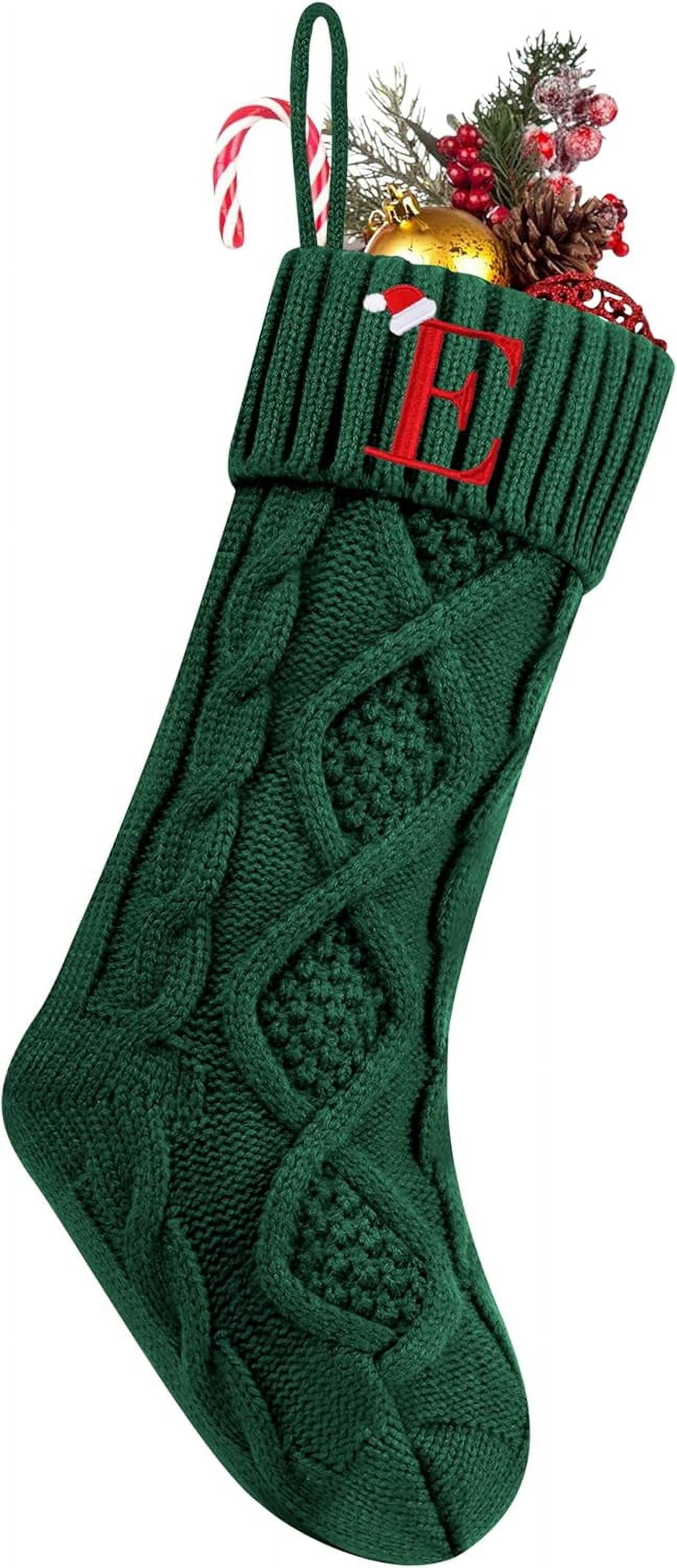 Personalized Christmas Stockings with Initials, 18 Inches Large ...