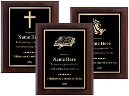 Personalized Church Award - Engraved Custom Religious Plaque ...