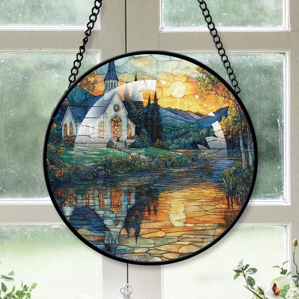 Personalized Church Suncatcher Stained Glass, Church Originally ...
