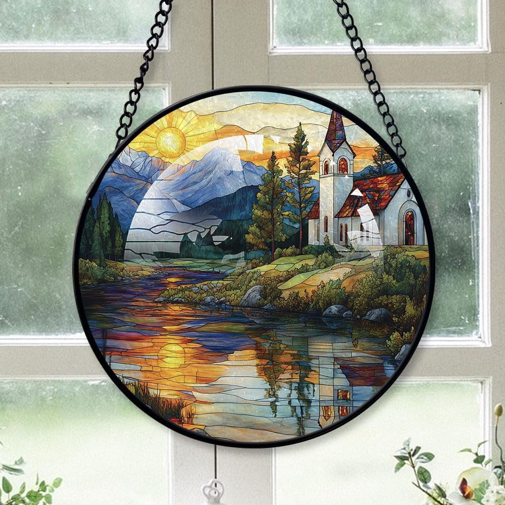 Personalized Church Suncatcher Stained Glass Suncatchers, Church ...