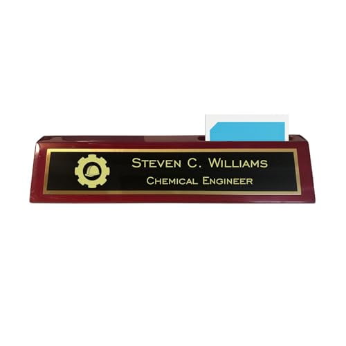 Personalized Civil Engineer Name Plate for Desk Rosewood Finish with ...