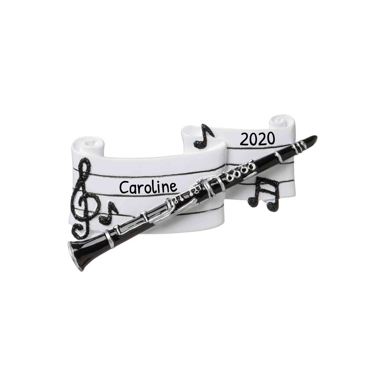 Personalized Clarinet Ornament 2024 - Musical Instrument Christmas Ornaments Music Ornament ...