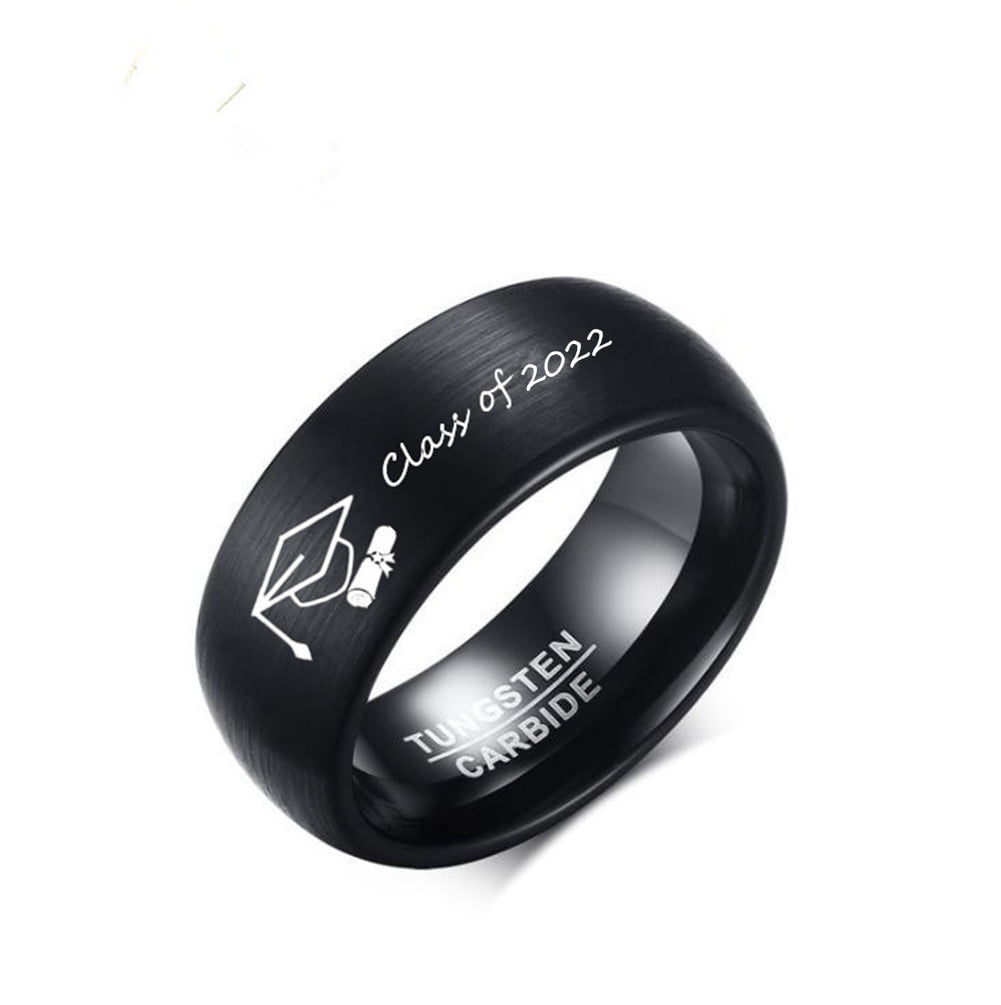 Personalized Class of 2022 Graduation Ring,Customized Tungsten Carbide ...