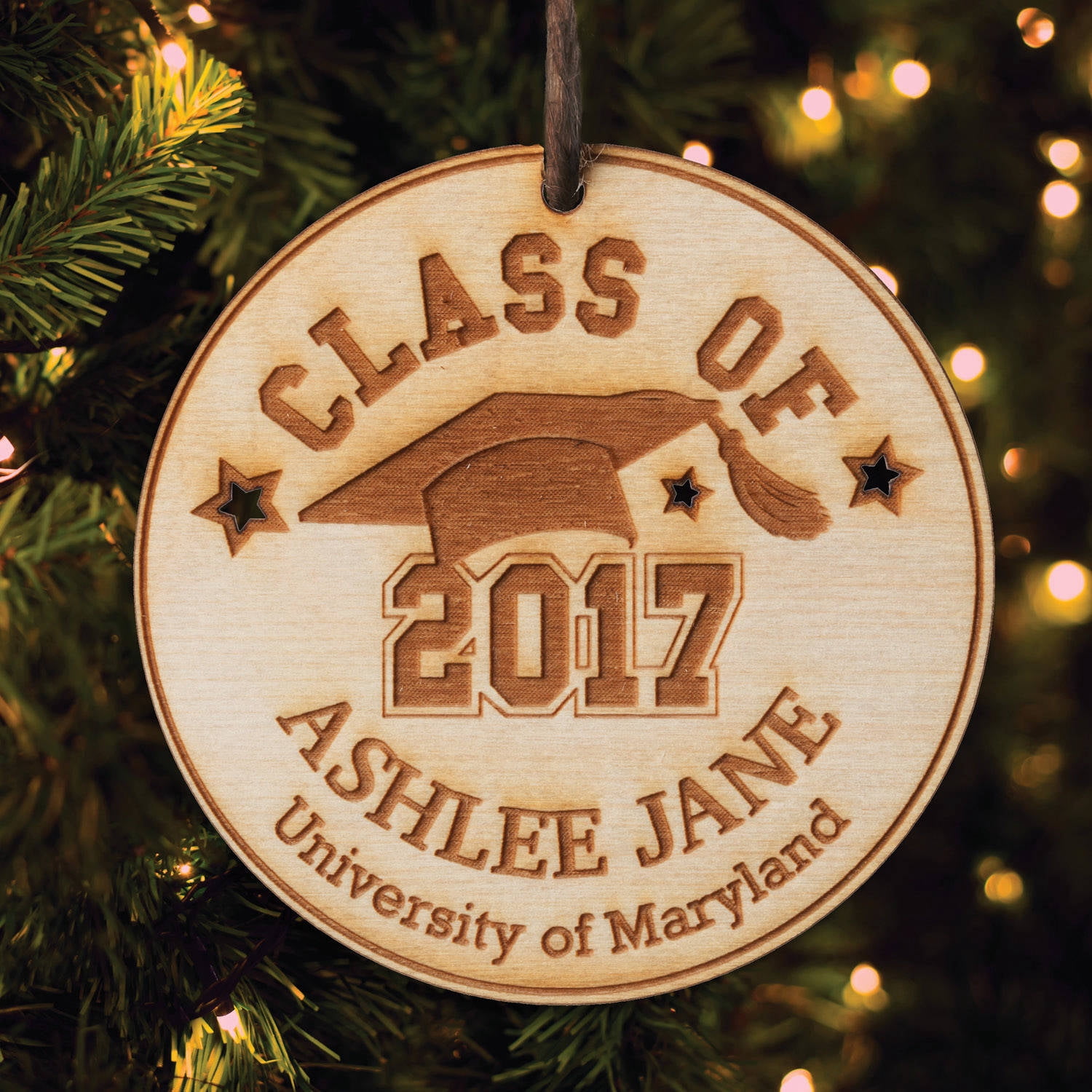 Personalized Class of 2018 Wood Ornament - Walmart.com