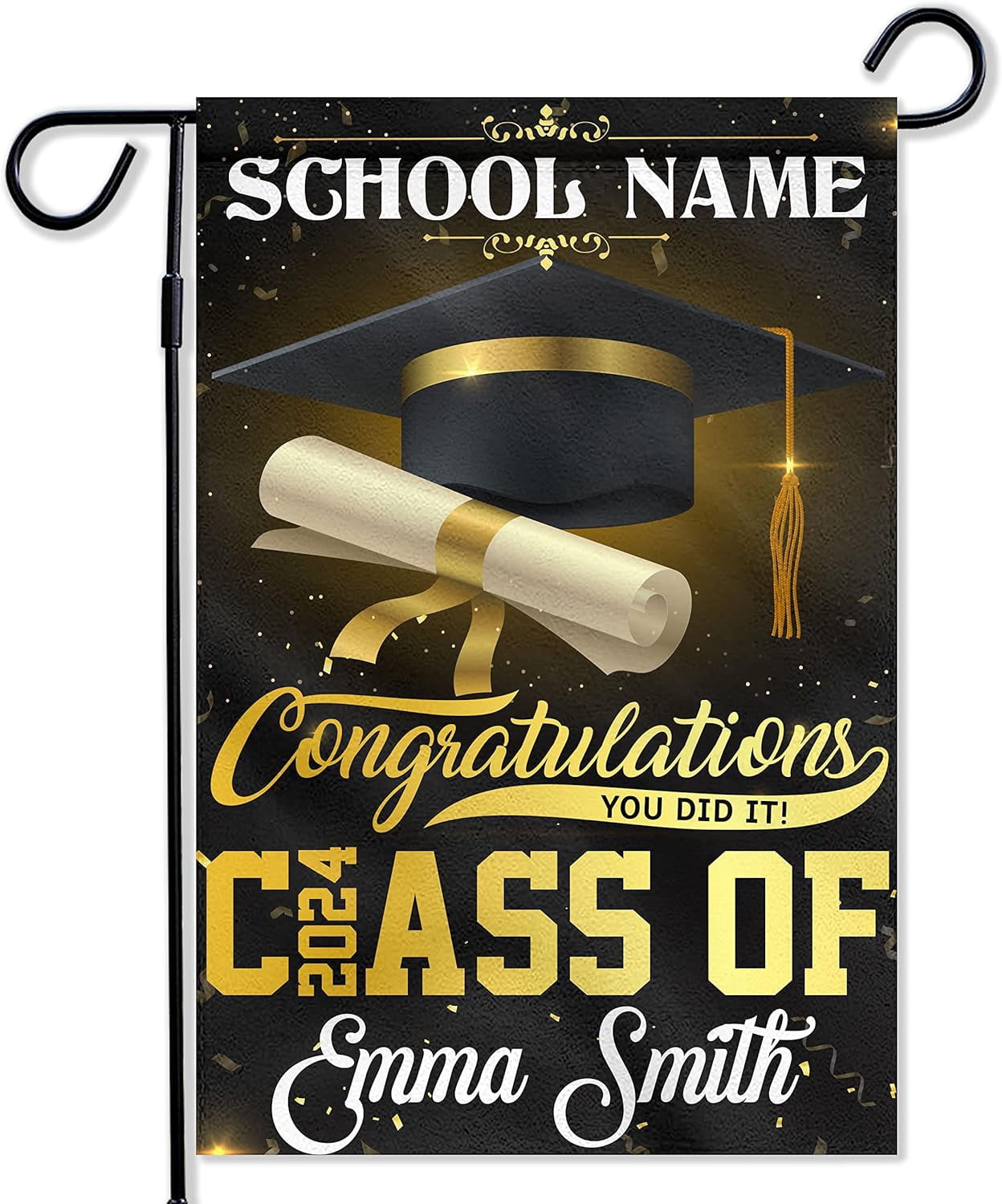 Personalized Class of 2023 Graduation Garden Flag Double Sided 12x18 ...