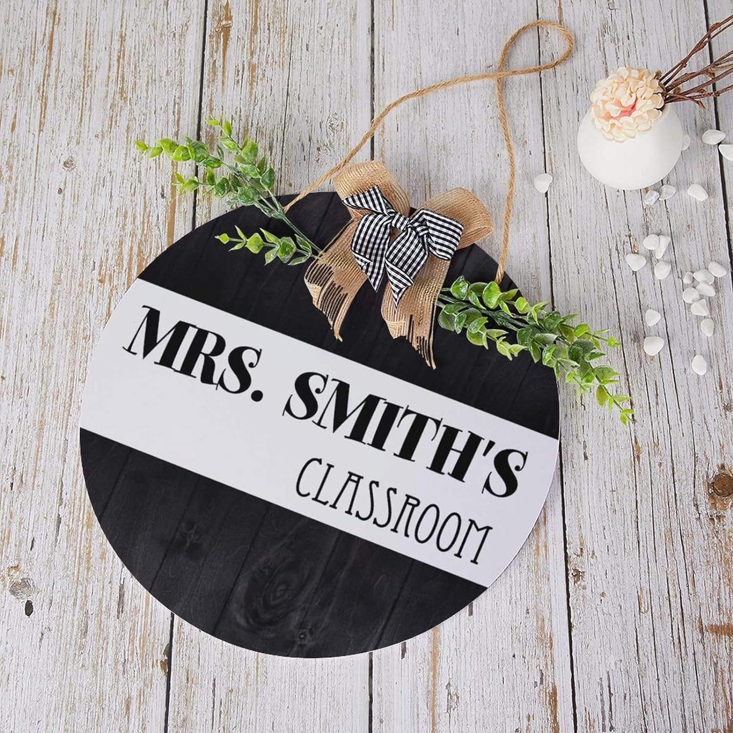 Personalized Classroom Door Hanger, Teachers Appreciation Gift, Front ...