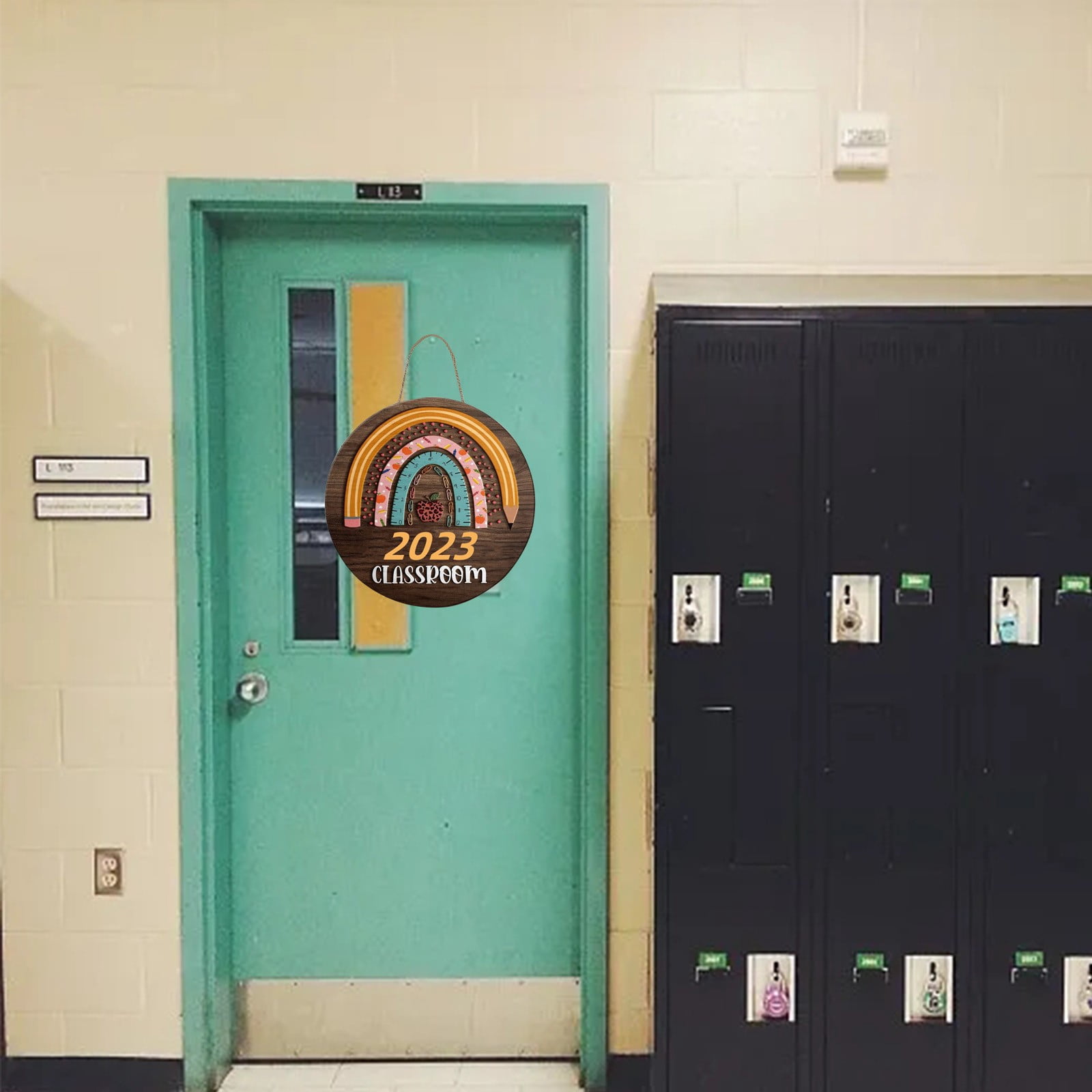 Personalized Classroom Door Sign,2023 New Ruler Pencil Fruit Rainbow ...