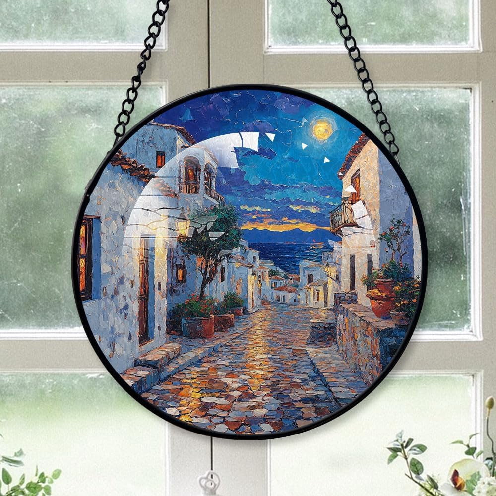 Personalized Cobblestone Suncatcher Stained Glass Suncatchers ...