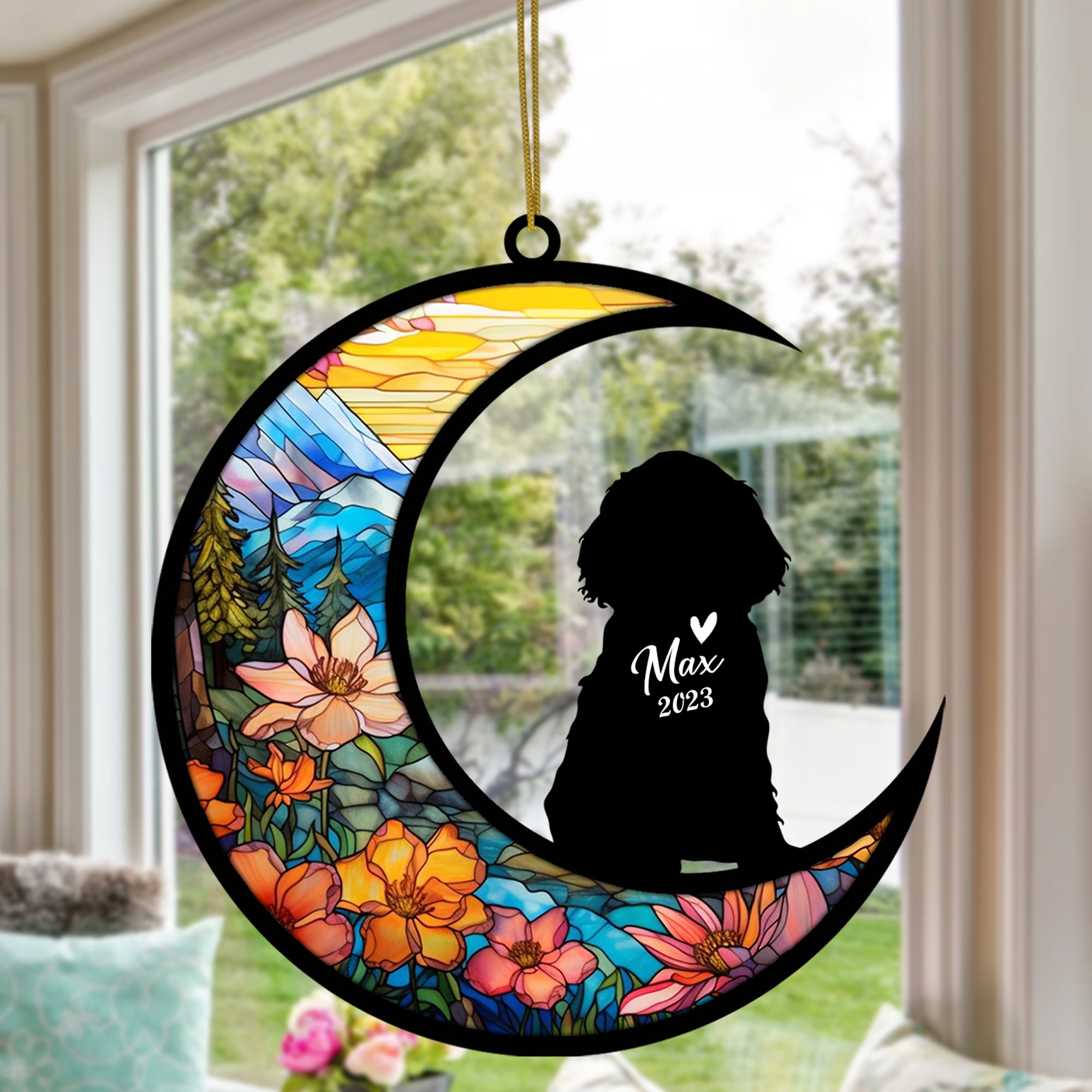 Personalized Cocker Spaniel Dog Memorial Suncatcher, Pet Loss Sympathy ...
