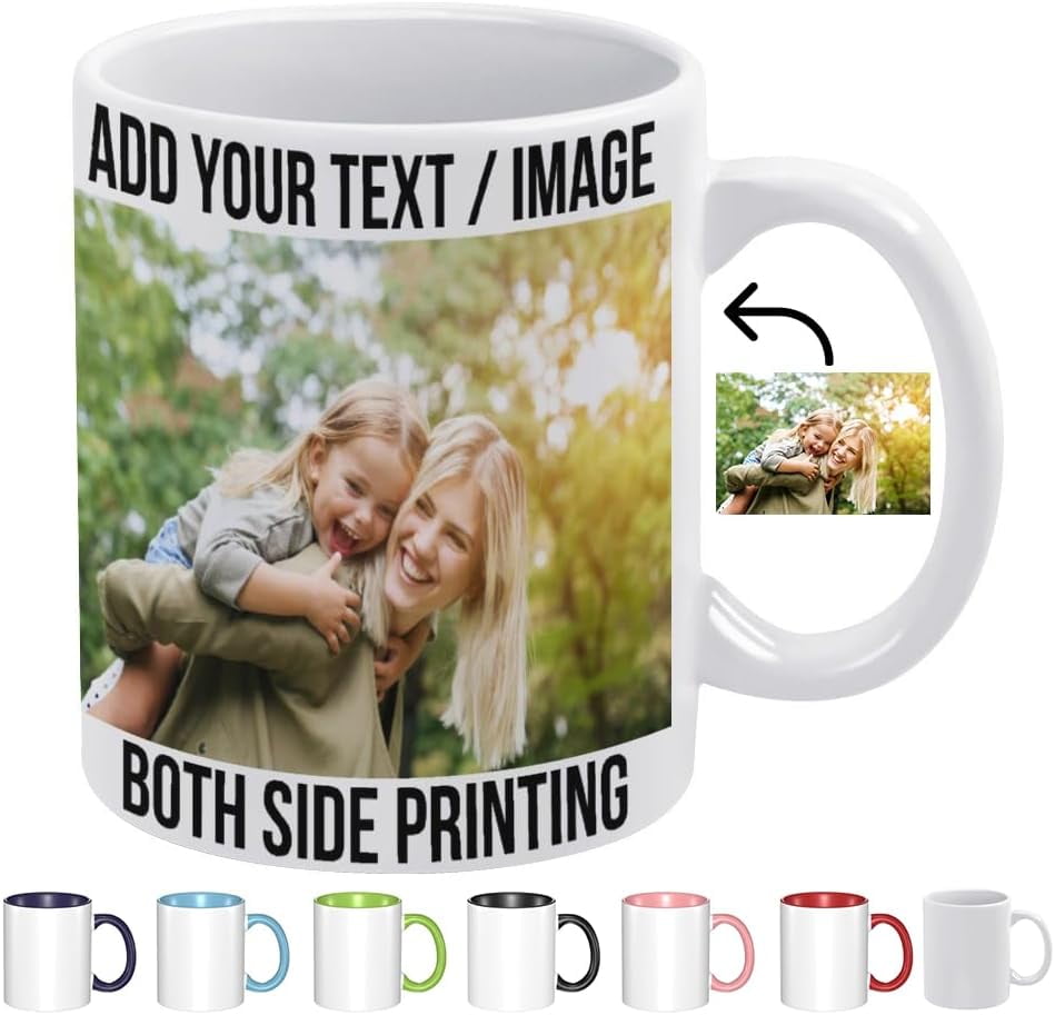 Personalized Coffee Mug Design Your Own Custom Cup with Photo Text Logo ...