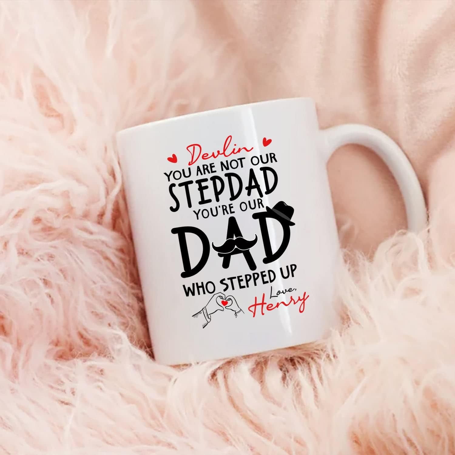 Personalized Coffee Mug For Stepdad With Custom Name funny for dad ...