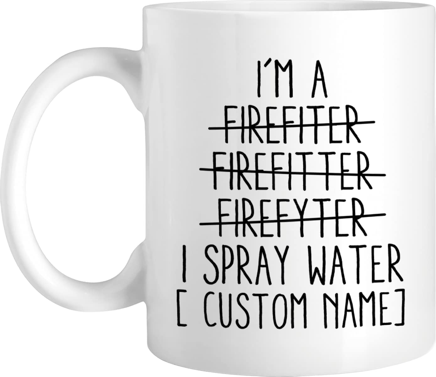 Personalized Coffee Mug Funny Fire Fighter Cup Custom Firefighter personalized-coffee-mug-funny-fire-fighter-cup-custom-firefighter