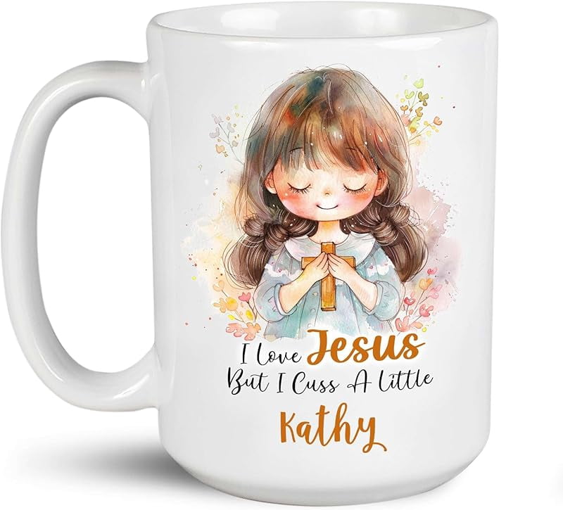 Personalized Coffee Mug With Name, Customized Christian White Tea Cups ...