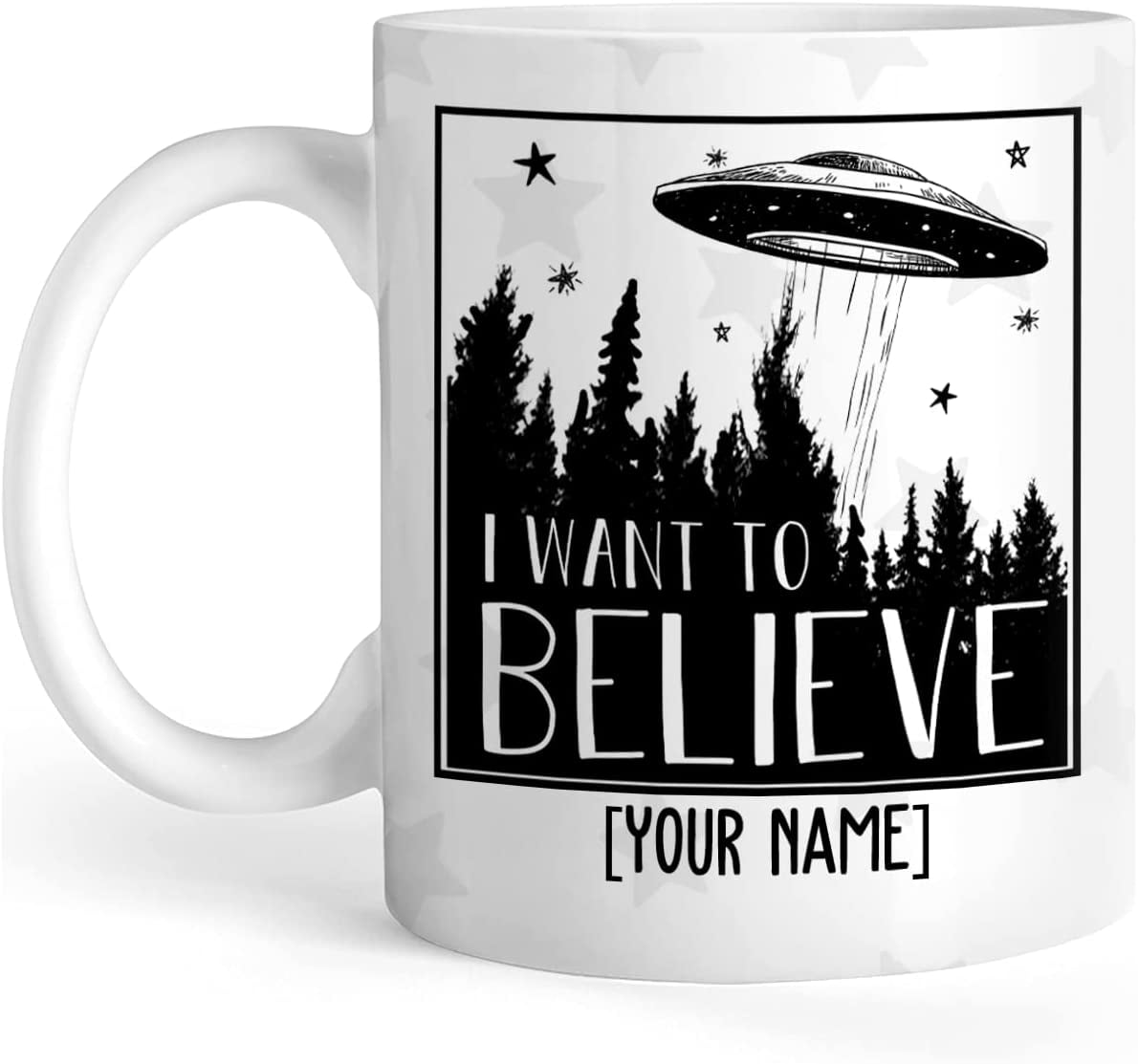 Personalized Coffee Mug, UFO Inspirational Ceramic Mug, Gifts For ...