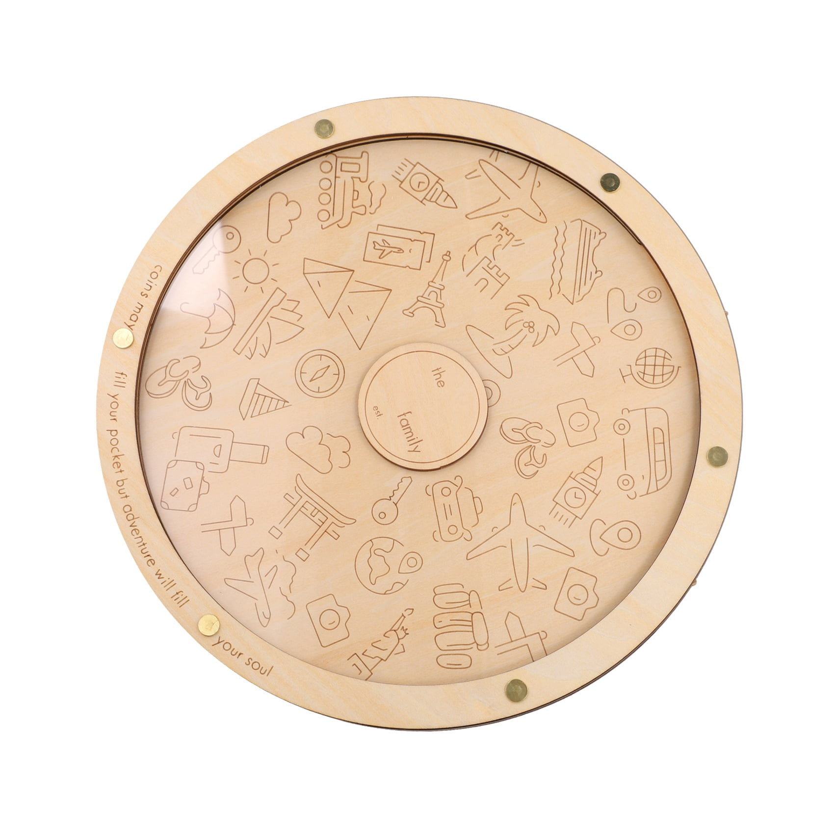 Personalized Coin Box Travel Gift Discs for Playing with Coins Sliding ...