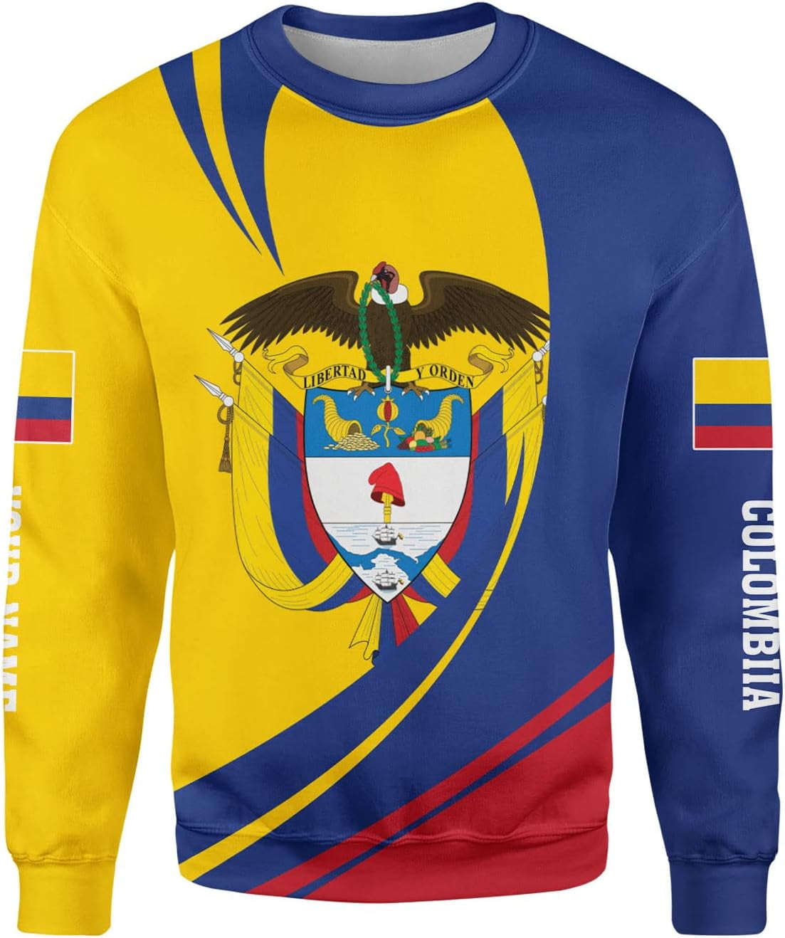 Personalized Colombia Shirts Colombia Flag Shirt Colombian T-Shirt for ...