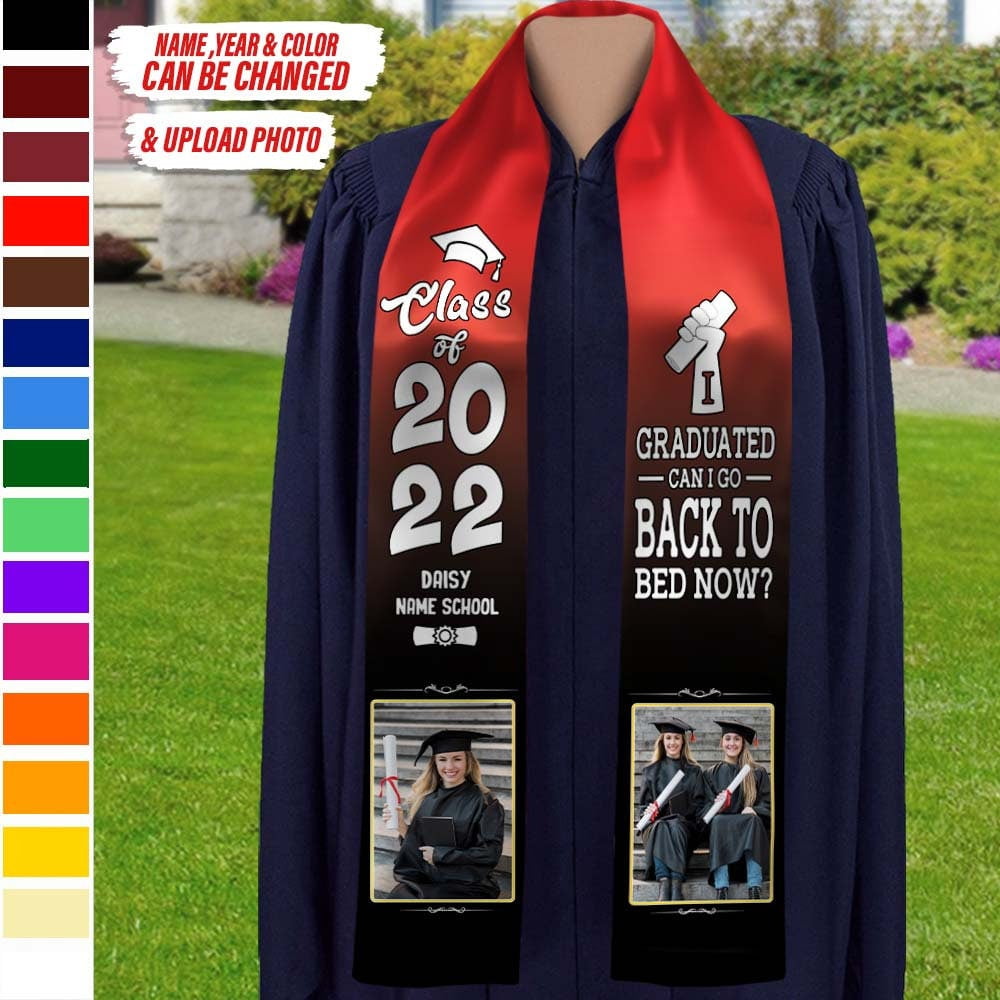Personalized Congrats 2025 Graduation Stole, Graduation Stole Custom School Name, Your Name ...