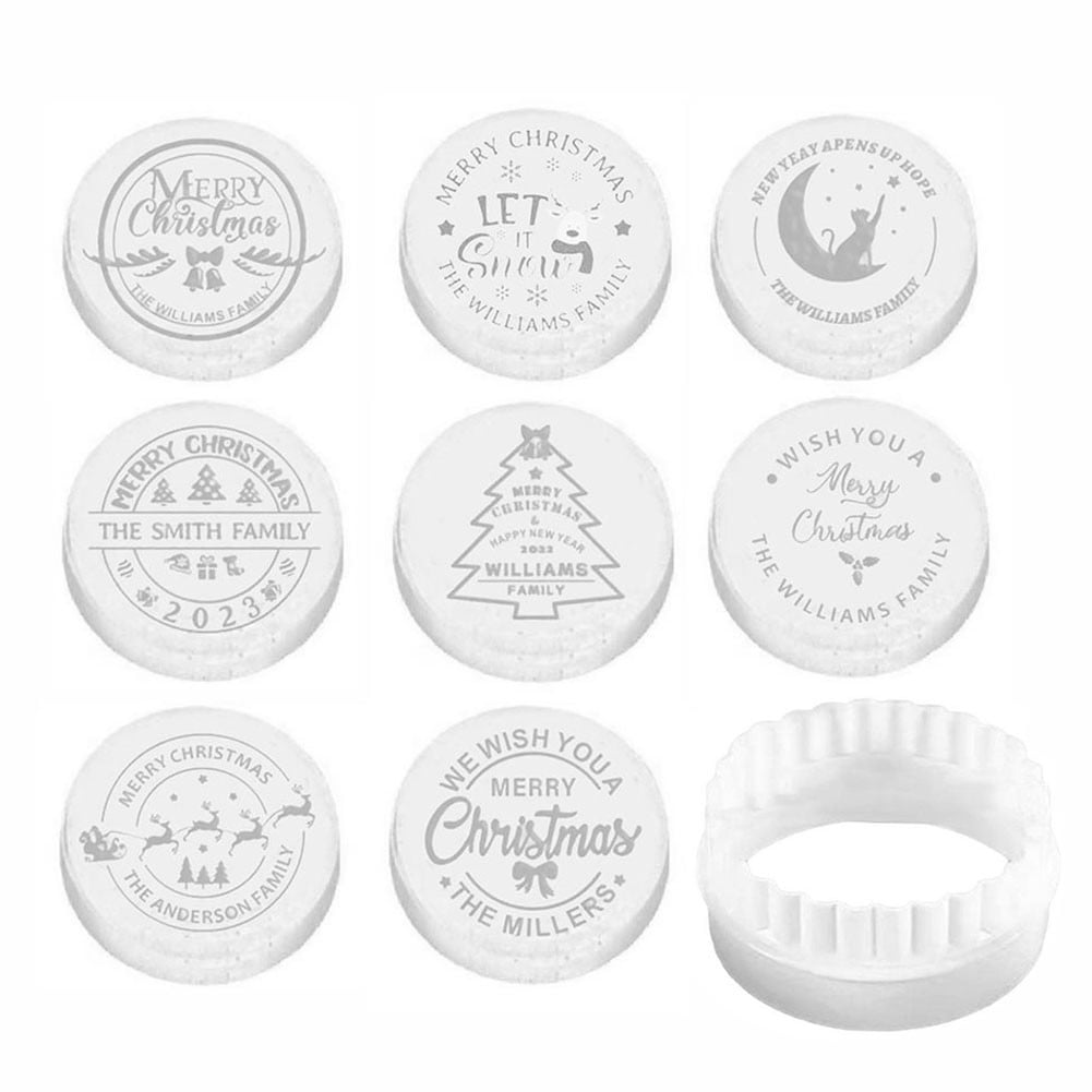 Personalized Cookie Stamp Christmas Custom Cookie Cutter Stamps Cookie ...