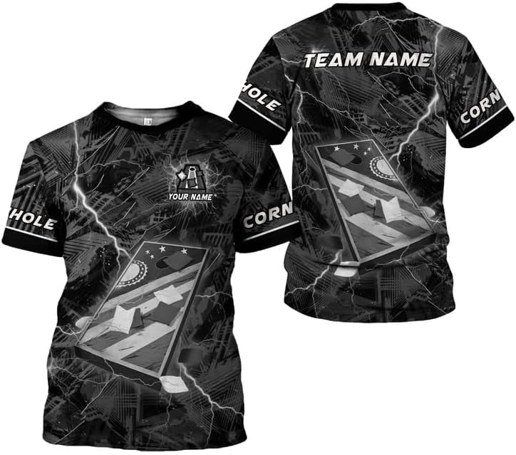 Personalized Cornhole 3D Player T-Shirt for Team Uniform Funny Gift Men ...