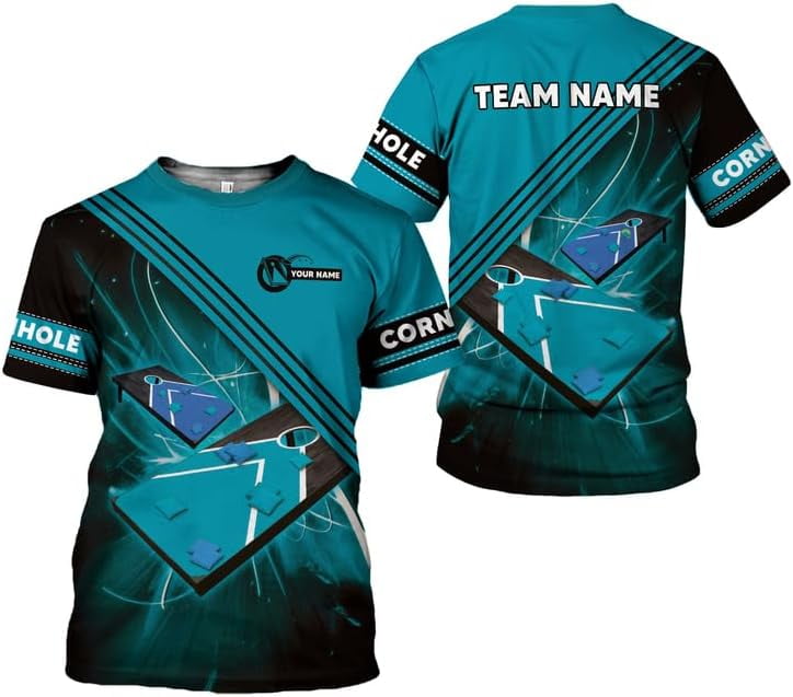 Personalized Cornhole 3D Player T-Shirt for Team Uniform Funny Gift Men ...