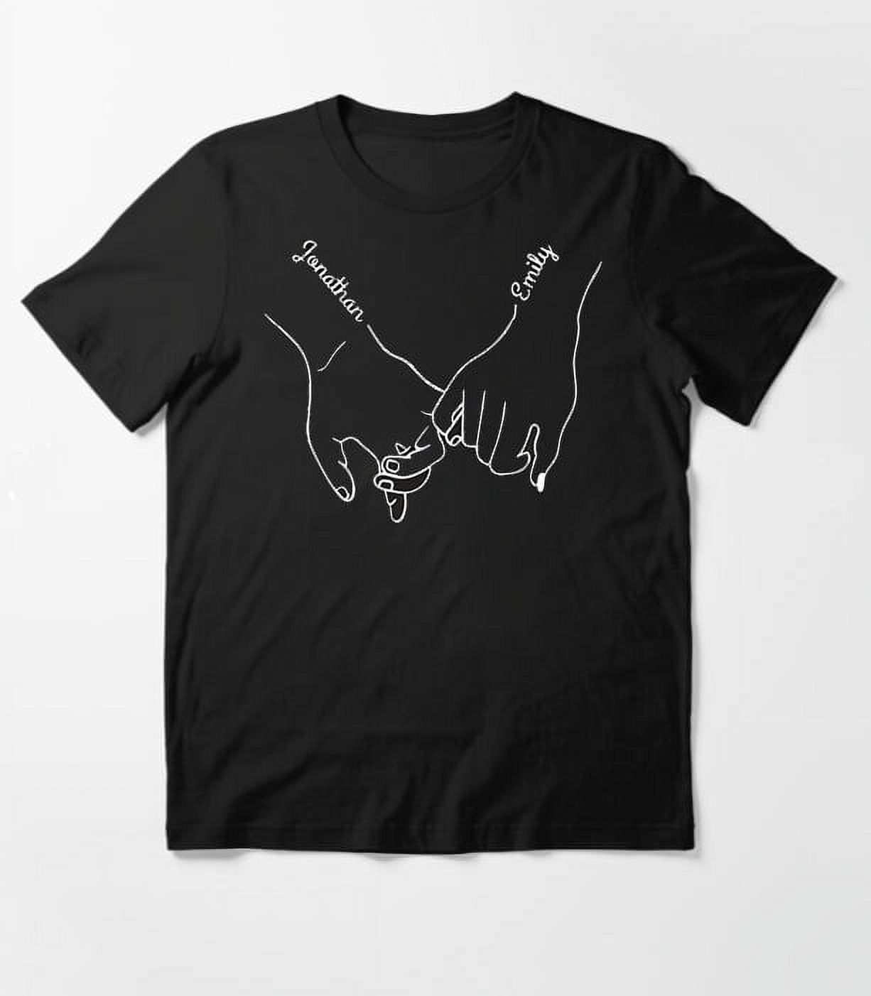 Personalized Couple Name Hand Sign Holding Hand Match Valentines Day ...