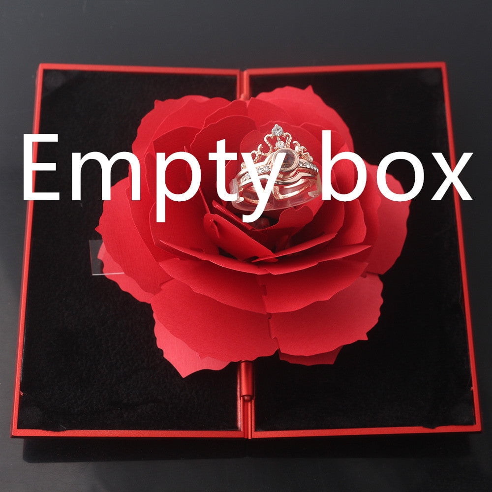 Personalized Couple Rings: Romantic 100 Languages I Love You Projection ...