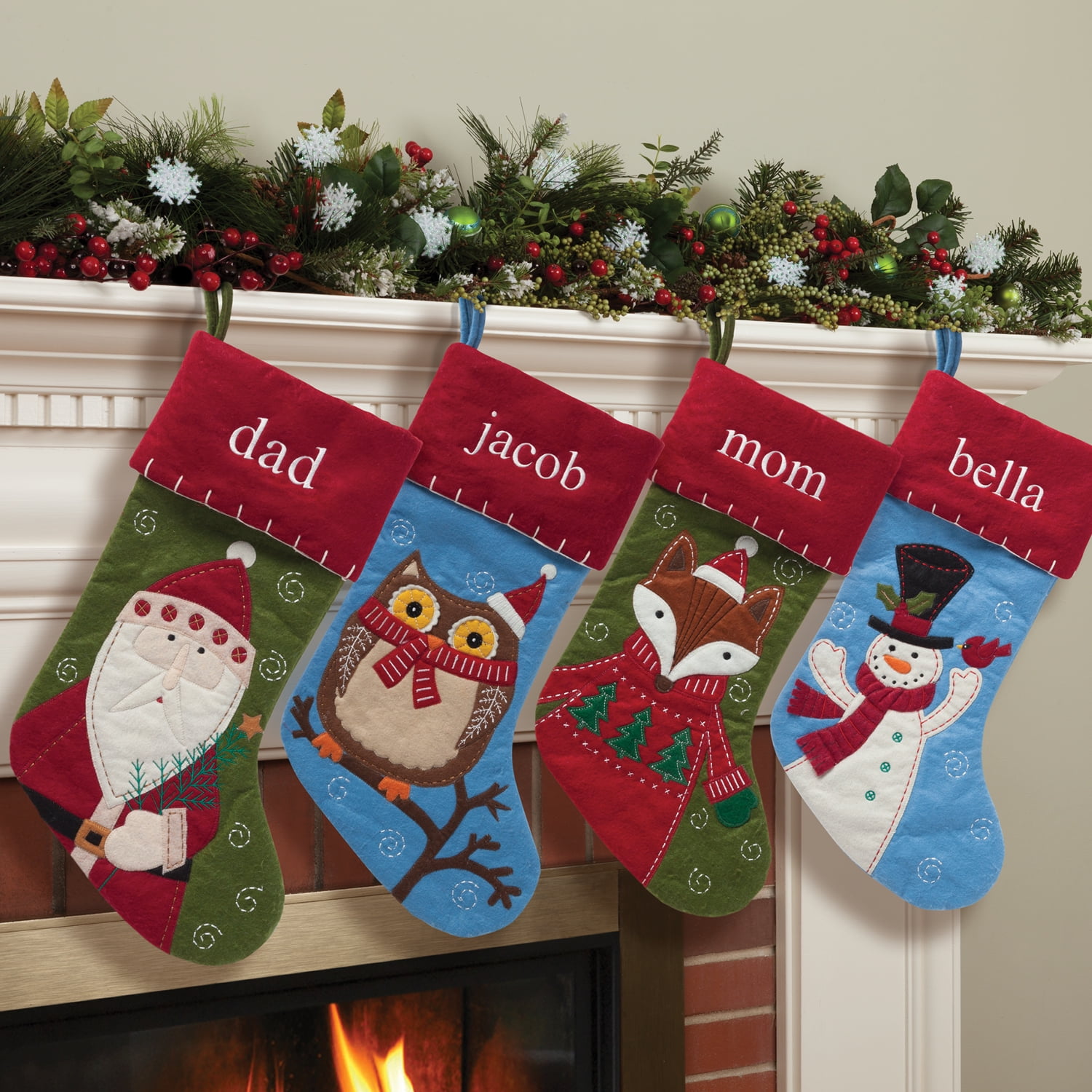 Personalized Crafty Christmas Stocking, Available in 4 Adorable ...