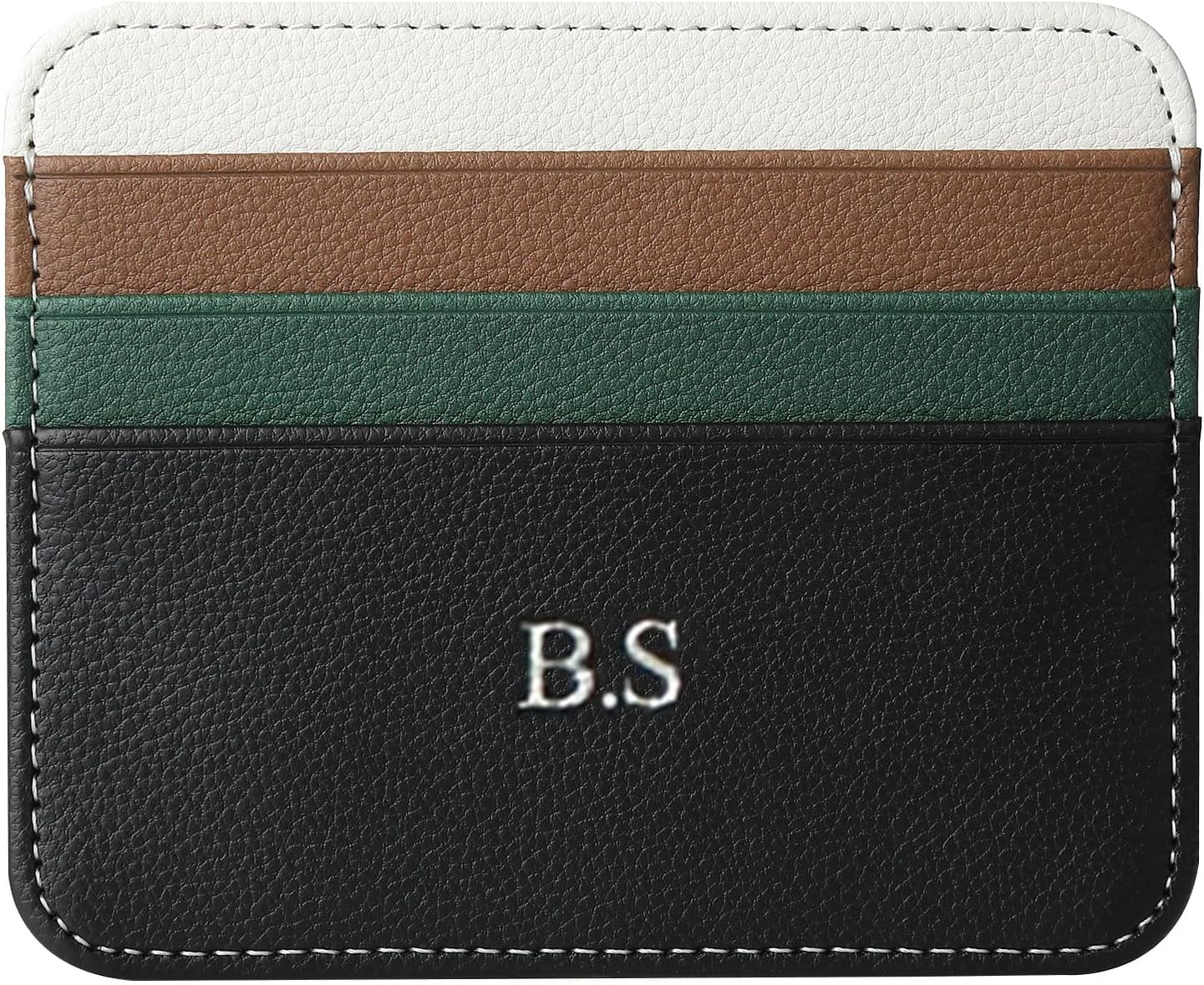 Personalized Credit Card Holder Wallet for women, Custom Gold Silver ...