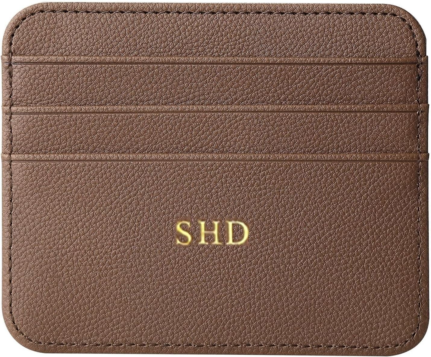 Personalized Credit Card Holder Wallet for women, Custom Gold Silver ...