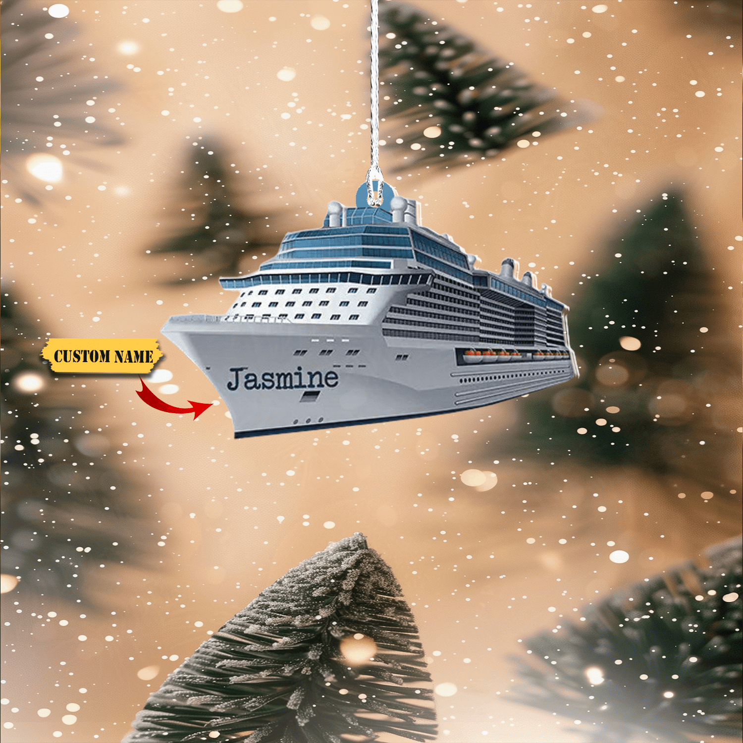 Personalized Cruise ship Christmas Ornament Cruising Cruise Boat Xmas ...