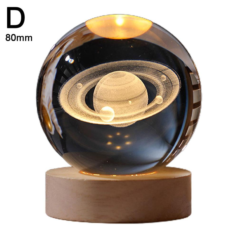 Personalized Crystal Ball Night Light, Custom 3D Crystal Ball with Name ...