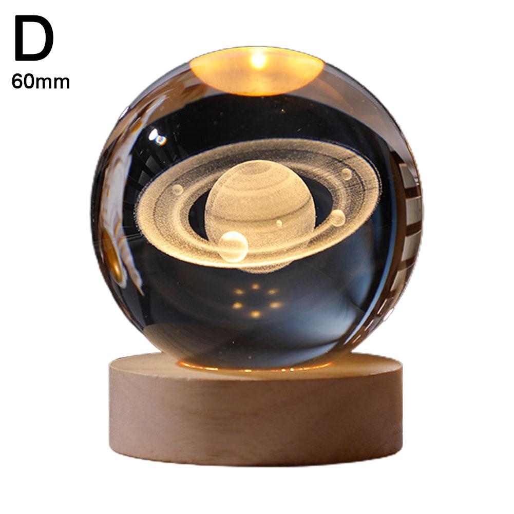 Personalized Crystal Ball Night Light, Custom 3D Crystal Ball with Name, Personalized Crystal ...