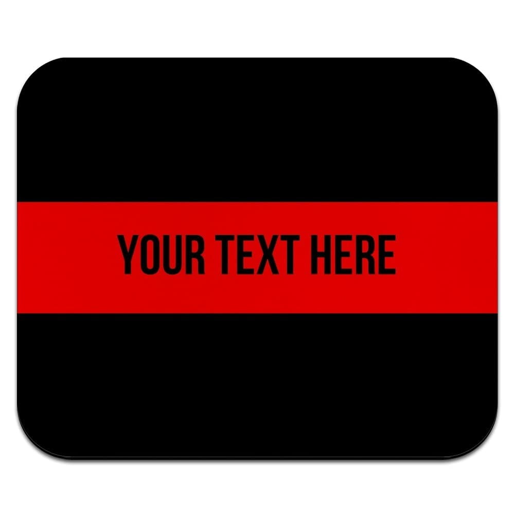 Personalized Custom 1 Line Firefighter Thin Red Line Low Profile Thin ...