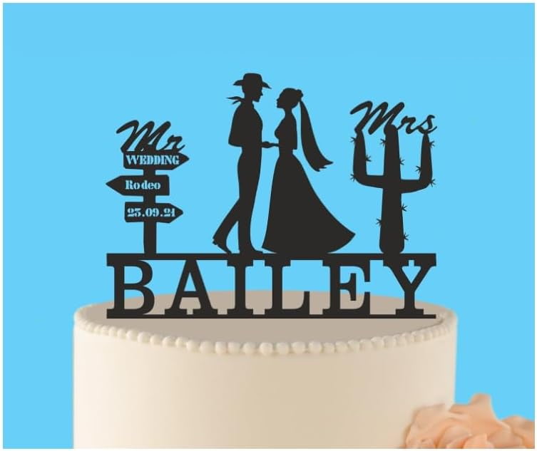 Personalized Custom Acrylic Cake Topper, For Engagements, Birthday ...
