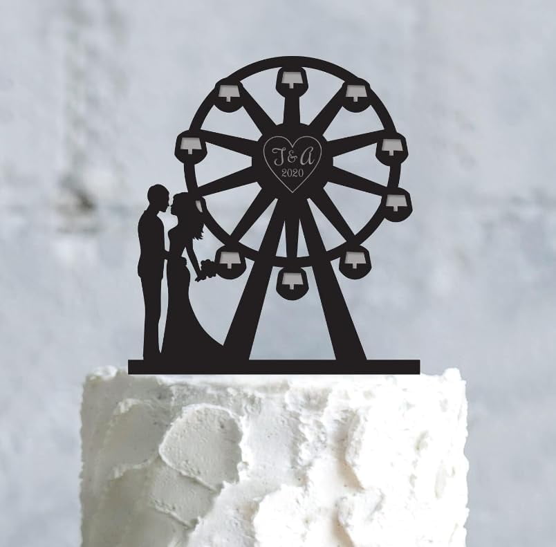 Personalized Custom Acrylic Cake Topper, For Engagements, Birthday ...