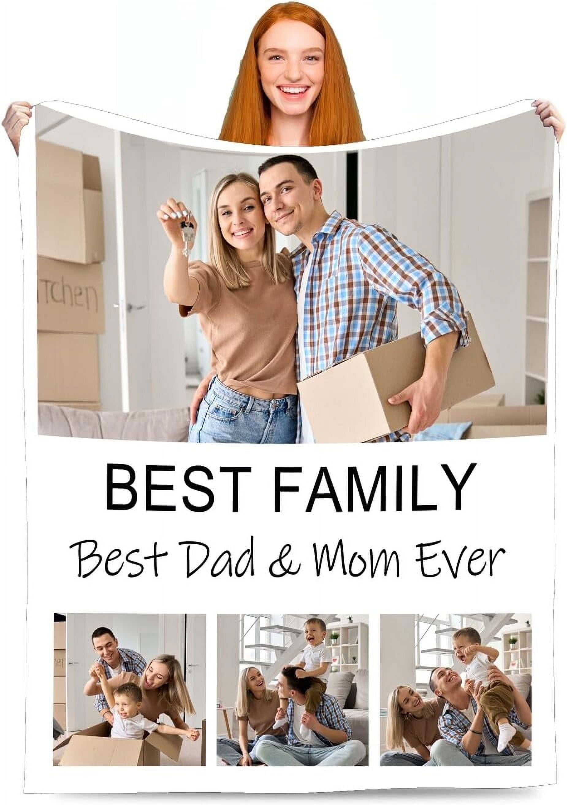 Personalized Custom Blanket with Photo Birthday Gifts for Family Son ...