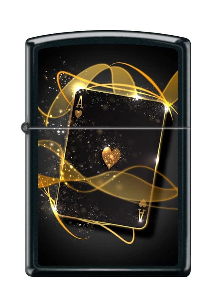 Personalized Custom Message Engraved on Back Ace of Spades Zippo ...