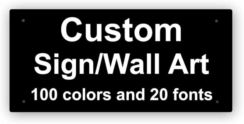 Personalized Custom Metal Sign, 12x12 inch Cusotmized Round Signs with ...