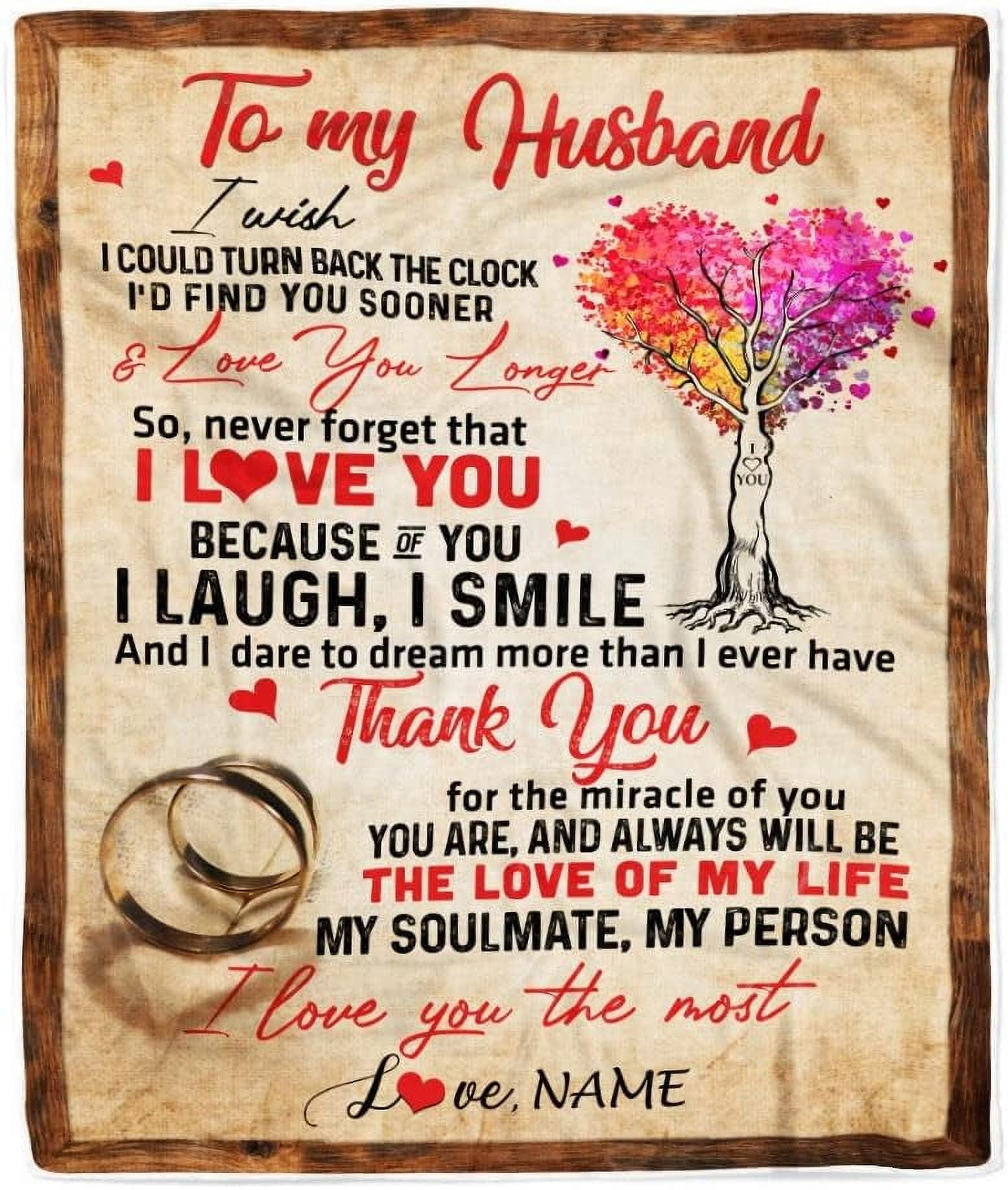 Personalized Custom Name to My Husband Blanket from Wife You are My ...