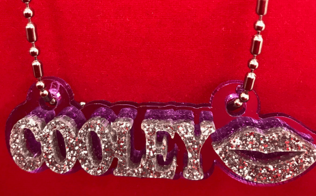 Personalized Custom Name Plate Chain Necklace Laser Cut Name or Word ...