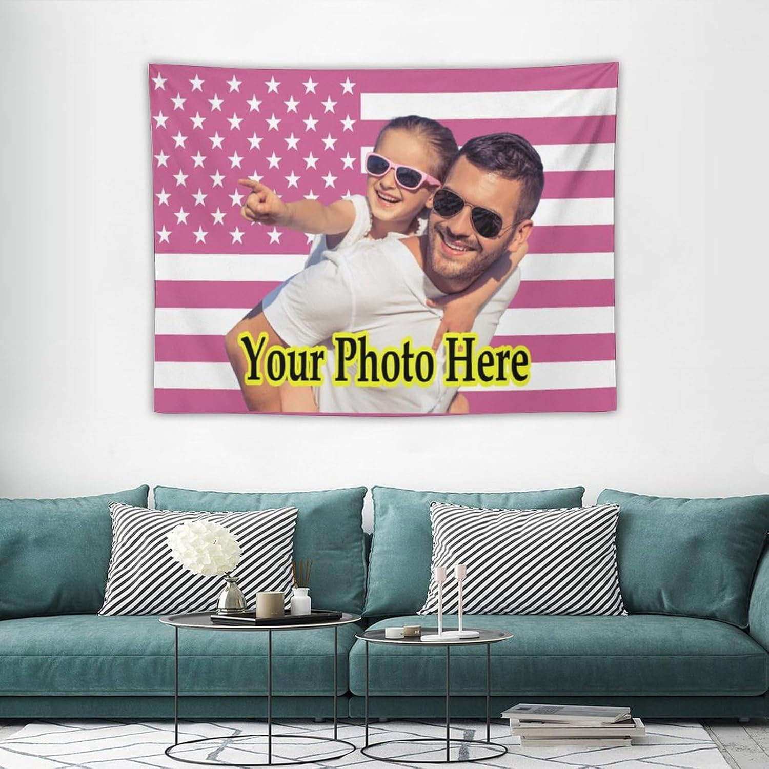 Personalized Custom Tapestry with Picture Logo Text, Customized The ...
