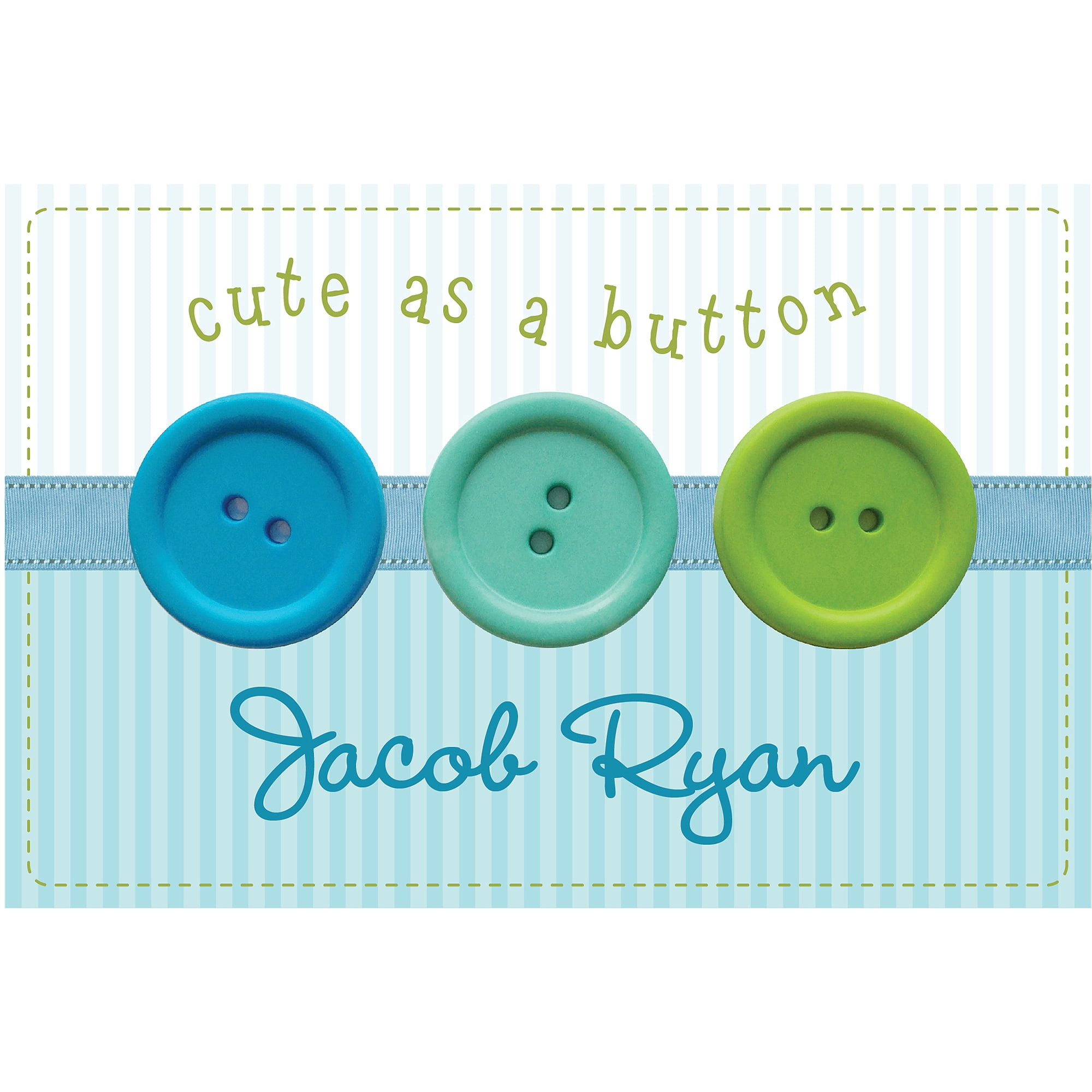 Personalized Cute As A Button Floor Mat For Boys - Walmart.com