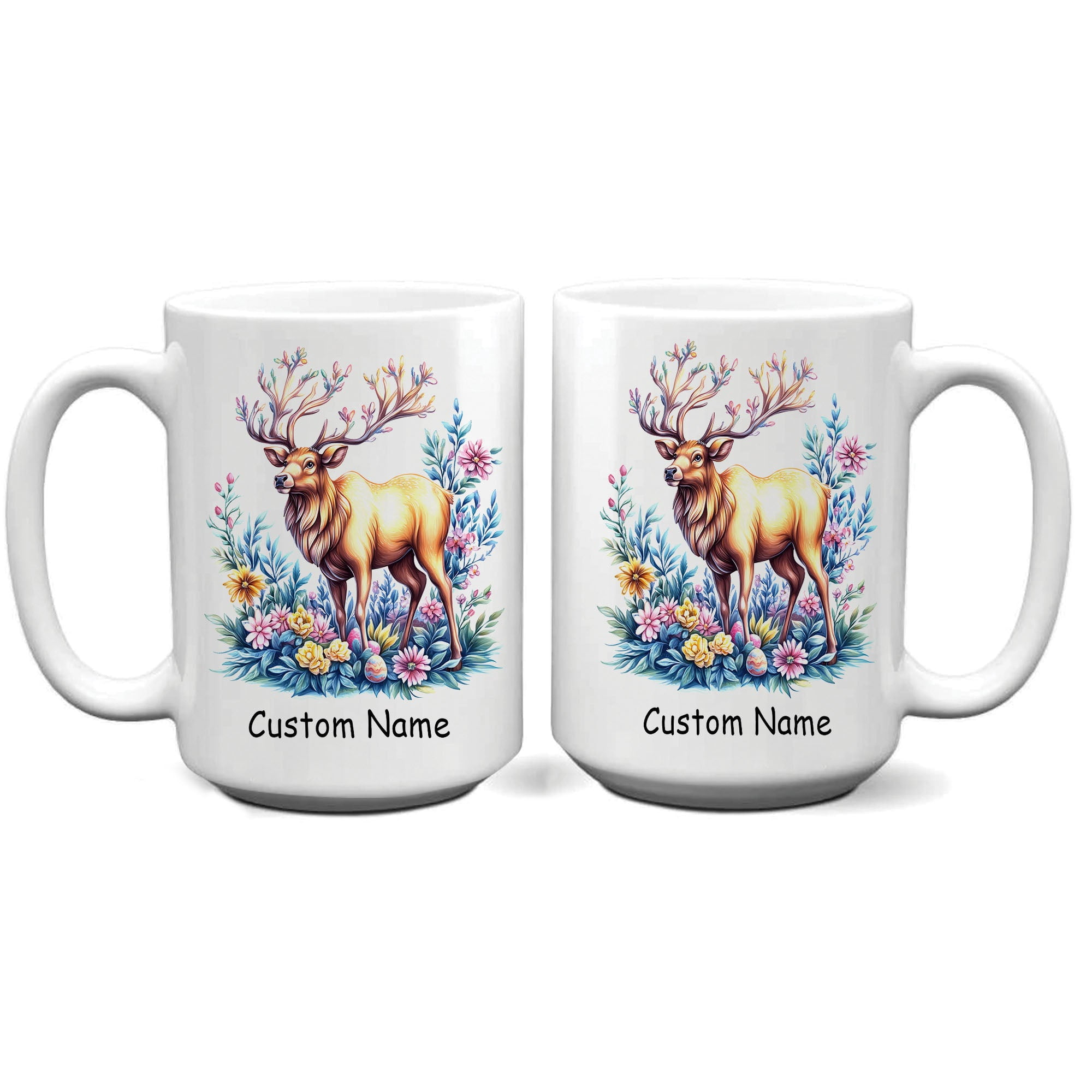 Personalized Cute Elk Coffee Mug – Custom Gift for Elk Lovers, Parents ...