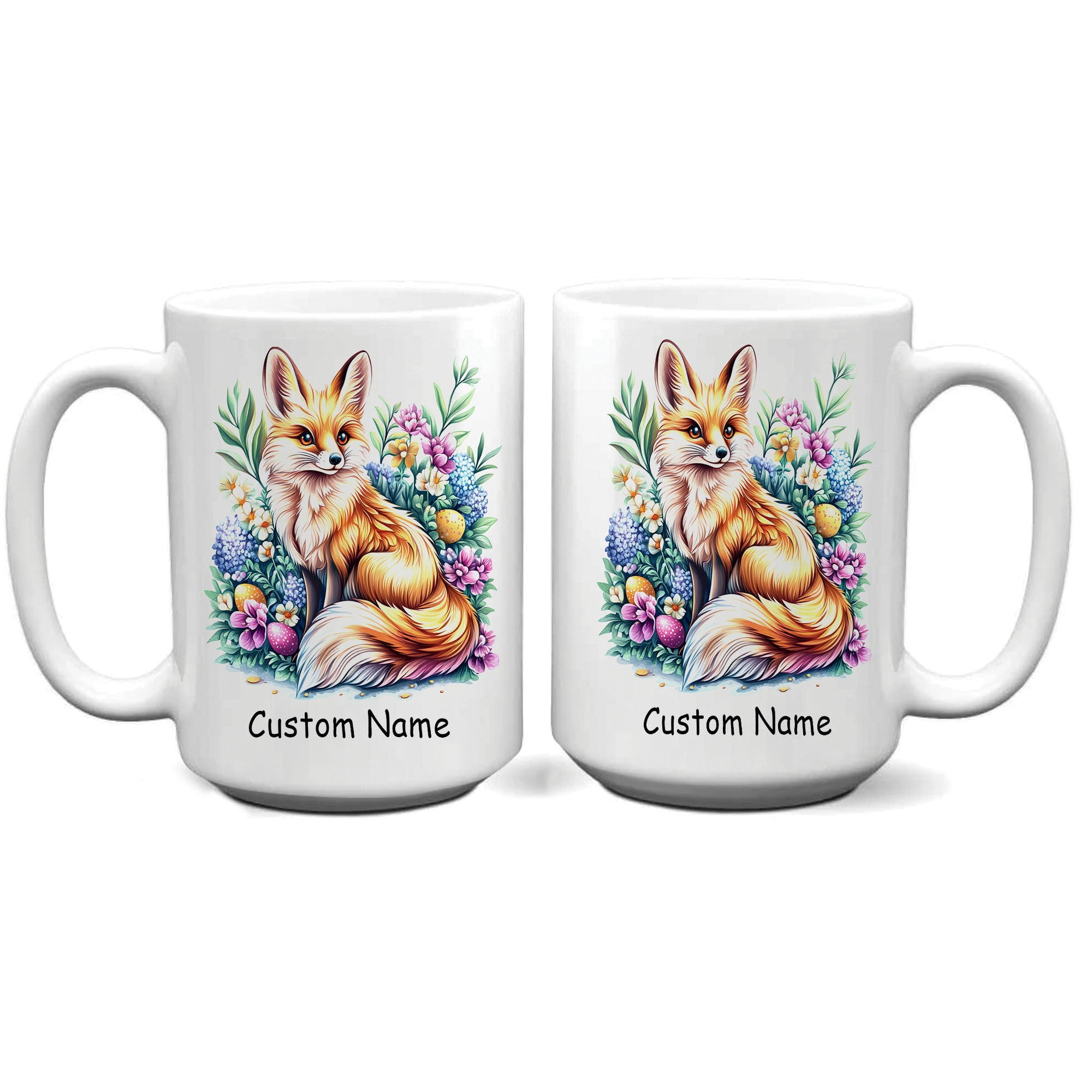 Personalized Cute Fennec Fox Coffee Mug – Custom Name Gift for Fennec ...